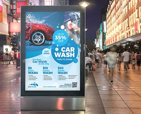 26+ Car Wash Poster Designs - Free & Premium Downloads